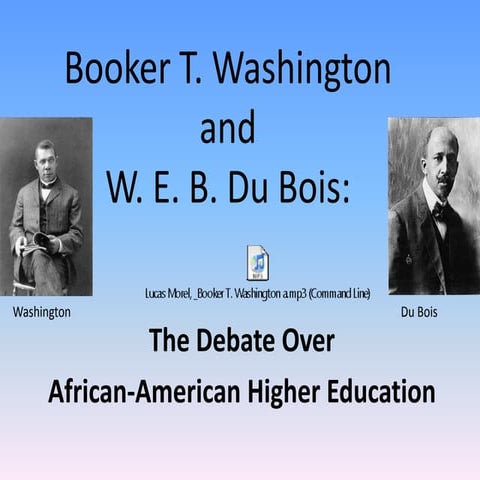 Comparing Washington Dubois and Garvey | PPTX