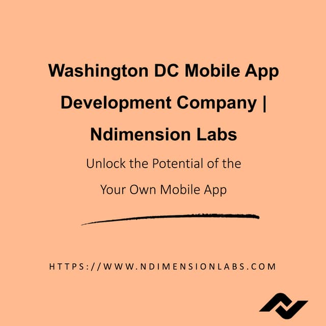 LEADING WASHINGTON DC MOBILE APP DEVELOPMENT COMPANY | NDIMENSION LABS ...