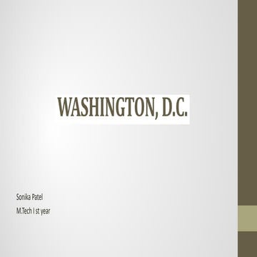 Washington final ppt | PDF