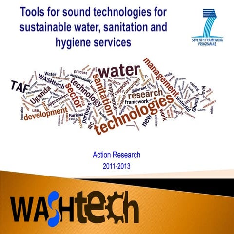 Tools for sound technologies for sustainable water, sanitation and ...
