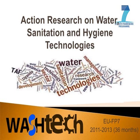 Action Research on Water, Sanitation and Hygiene Technologies | PPTX | Non-Profit Organizations ...