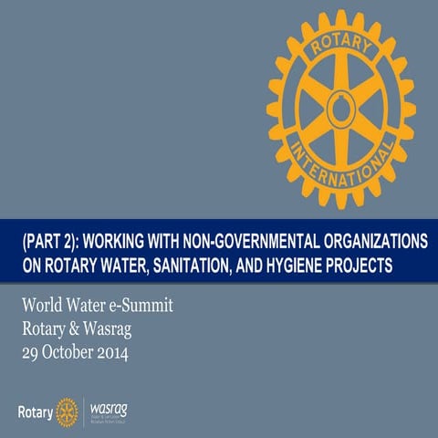 Achieving Lasting Impact from Rotary WASH Projects Handout | DOCX
