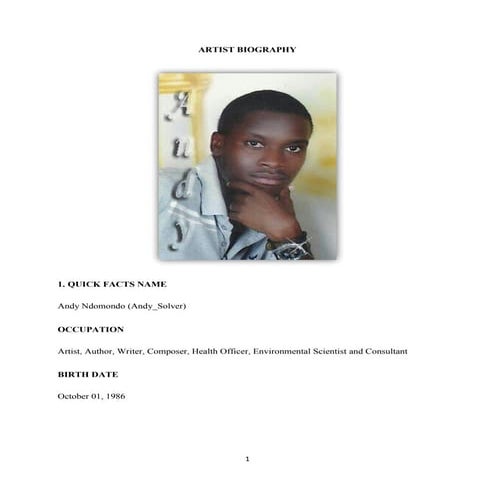 Andy_Solver - BIOGRAPHY | PDF