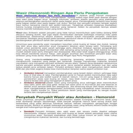 Superhoid (antihemoroid) ambejoss obat wasir | PDF