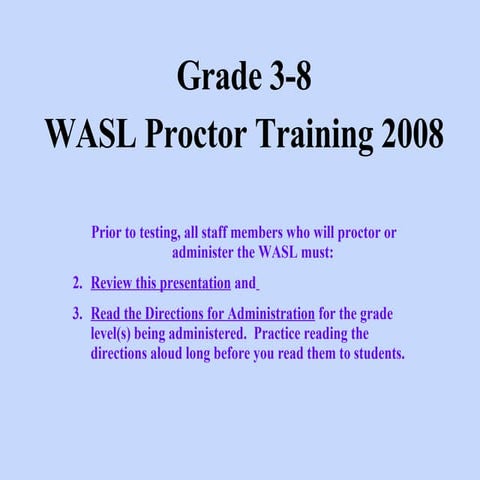 WASL Rules | PPT