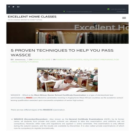 How to pass Wassce | PDF | Educational Assessment | Education