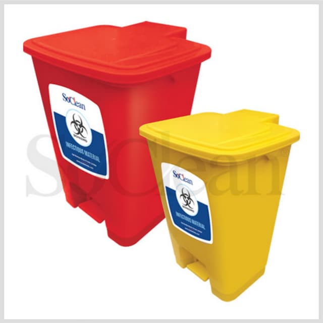 Soclean Waste Bins With Foot Paddles & Wheels | PDF
