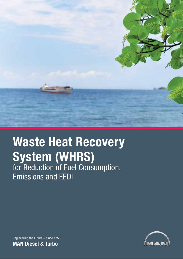 Waste heat recovery system on board ships