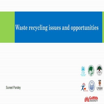 Waste recycling-issues-and-opportunities | PDF