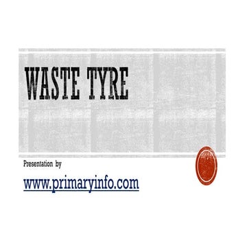 Waste tyre | PDF