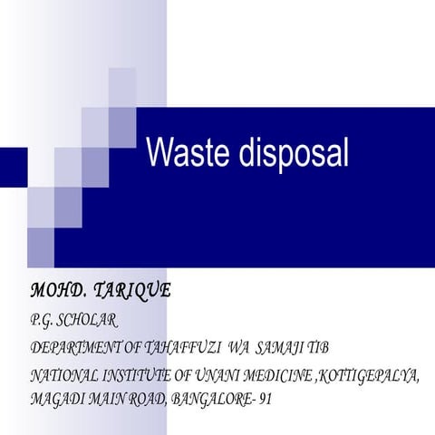 Wastedisposal | PPT