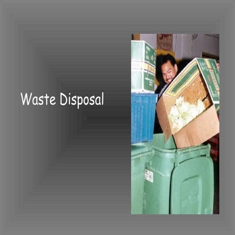 Waste disposal | PPT