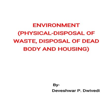 Waste disposal ,dade body care and housing | PDF