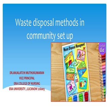 Disposal of waste | PPT