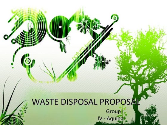 Waste Management Proposal Group6 Iv Aquino 1 | PPT