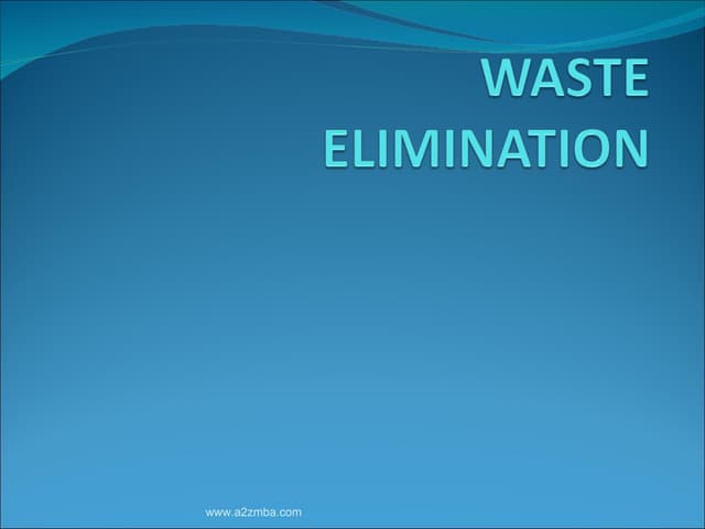 8 Wastes of Lean | PPTX