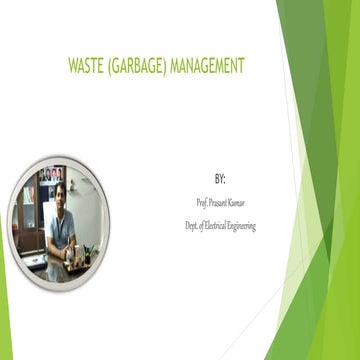 Waste (garbage) management | PPT
