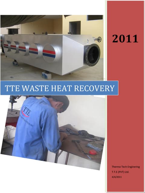 Waste heat recovery | PPTX
