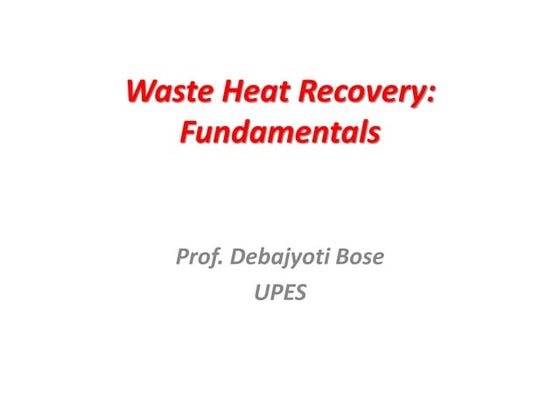Flash steam and condensate recovery system | PPT