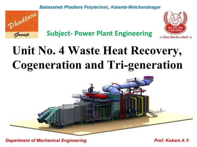 Waste Heat Recovery System in Cement Plant | PPTX