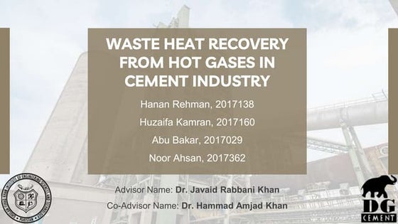 Waste Heat Recovery System in Cement Plant | PPT
