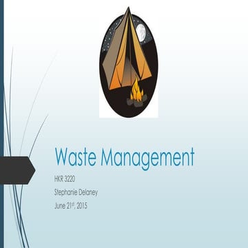 Waste management | PPTX