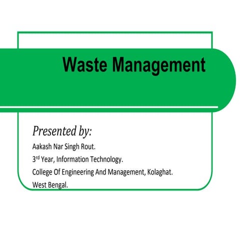 Waste management | PPT