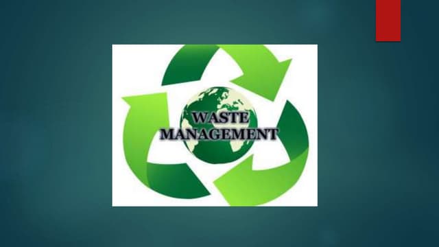 Waste management ppt | PPTX