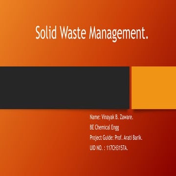 SOLID WASTE MANAGEMENT !!!!!!!!!!! | PPTX