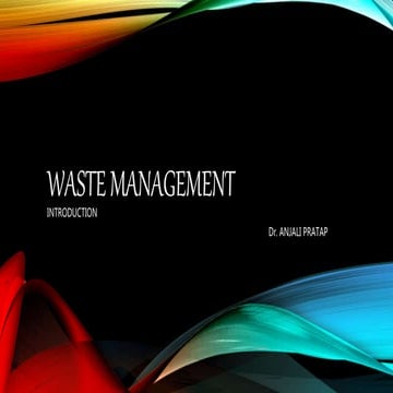 Waste management | PPTX