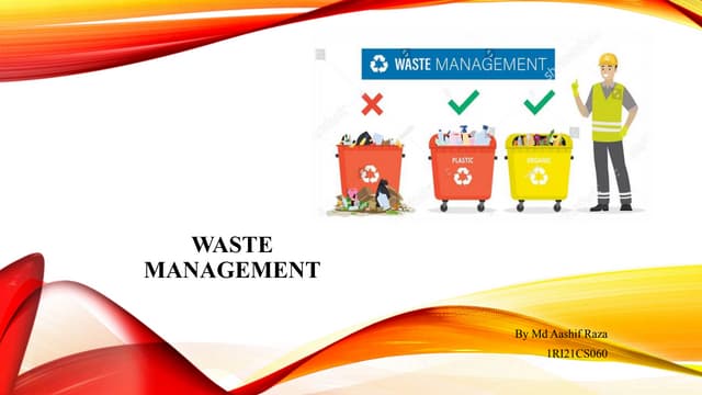 Solid waste management | PPTX