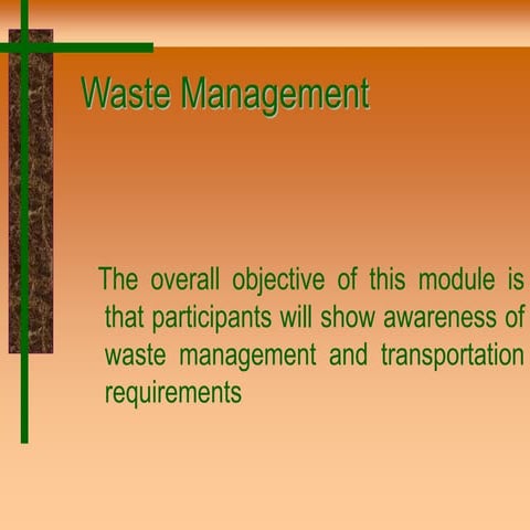 Hazardous waste management | PPTX