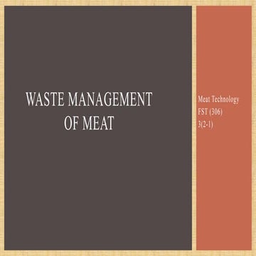 Utilization of meat Industry by-products and Wastes | PPTX