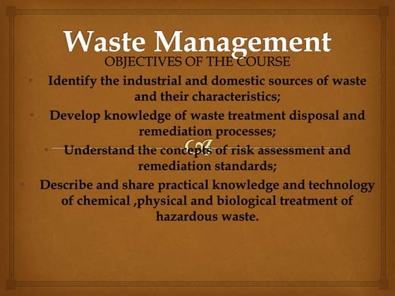 Hazardous waste Management | PPT
