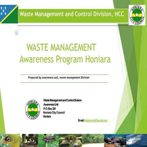 Waste management presentation | PPT