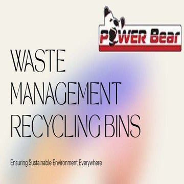 Waste management recycling bins | PPTX