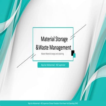 Waste Management Safety Training | PPTX