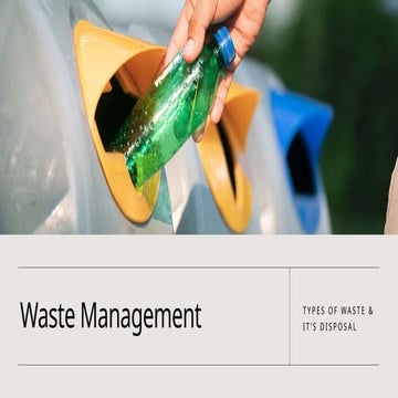 Waste Management & types of food waste.pptx