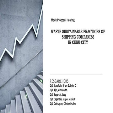 Waste Sustainable Practices of Shipping Companies | PPTX