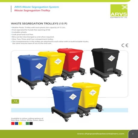 Waste segregation system with foot PAdle and Wheels | PDF