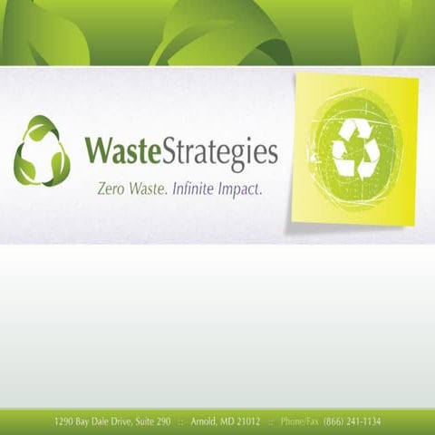 Waste Strategies Overview | PDF