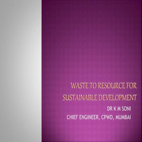 Waste to Resource | PPTX