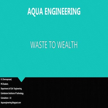 Waste to wealth | PPT
