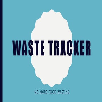 Waste tracker | PPTX