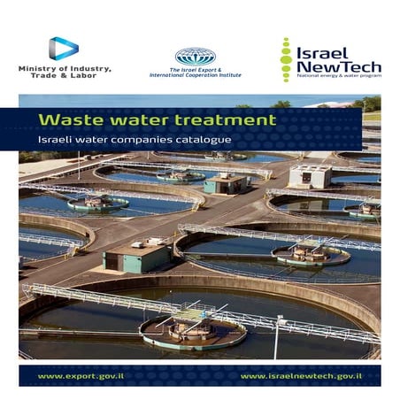 WATEC ISRAEL 2013, Israeli water companies for Wastewater treatment | PDF
