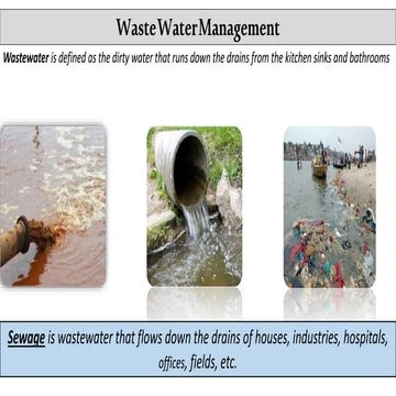 Waste water management | PPTX