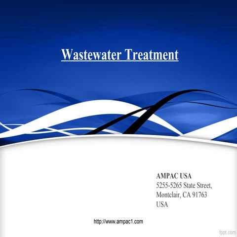 Wastewater treatment | PPT
