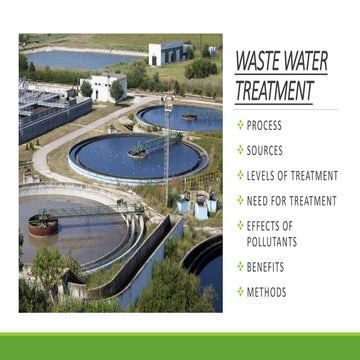Waste water treatment | PPT