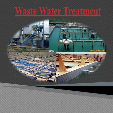 Waste Water Treatment Pptx Engineering Environment Pptx