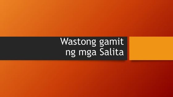 mga gamit ng ng at nang at iba pa | PPTX